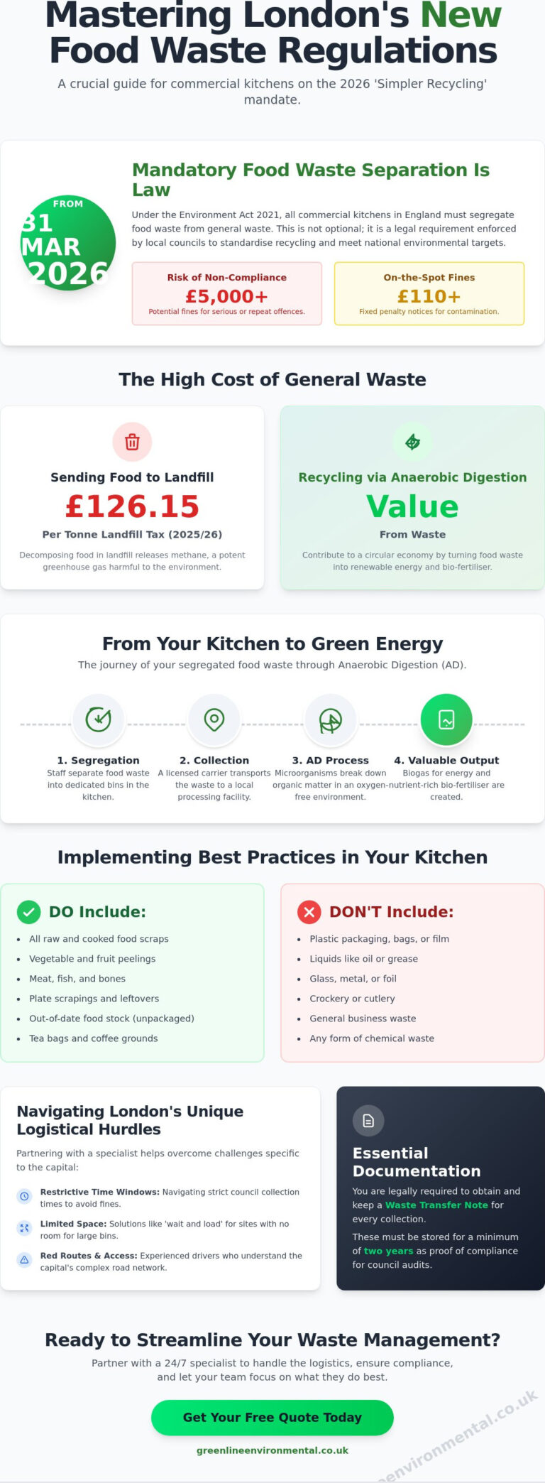 Commercial Food Waste Collection in London: A 2026 Business Guide