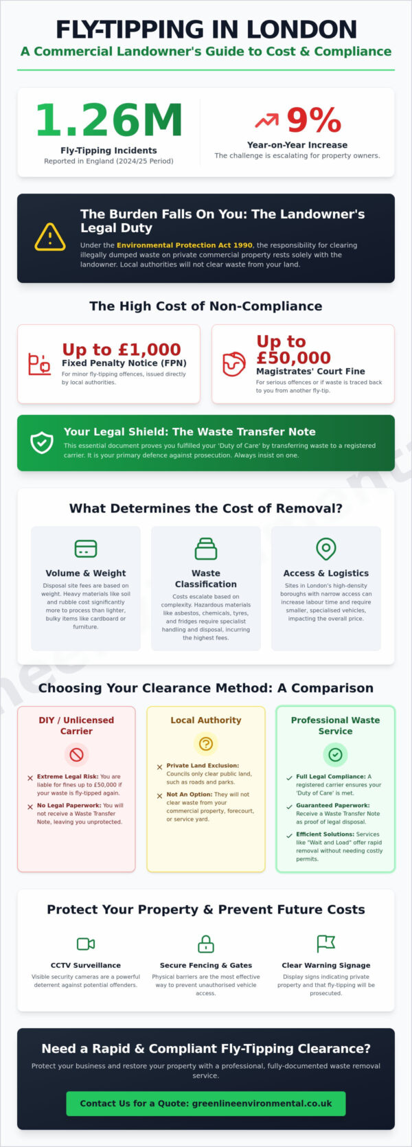 Fly-Tipping Removal Cost London: A Commercial Property Owner’s Guide